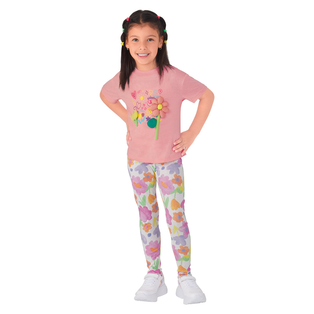 PLAYERA ROSA CON APLICACIONES 3D 96461 – Cklass.com